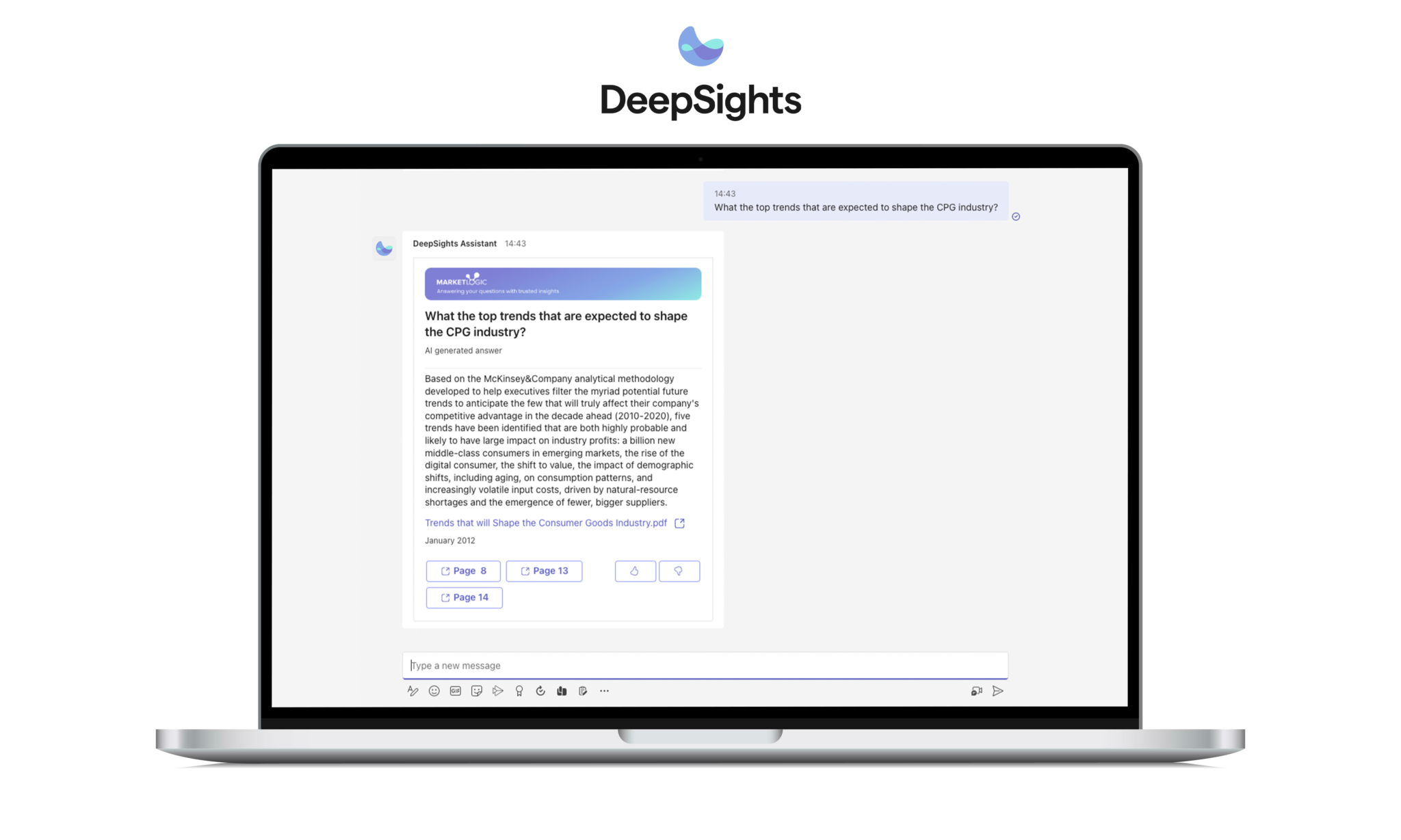 New generative AI solution from Market Logic Software, DeepSights ...