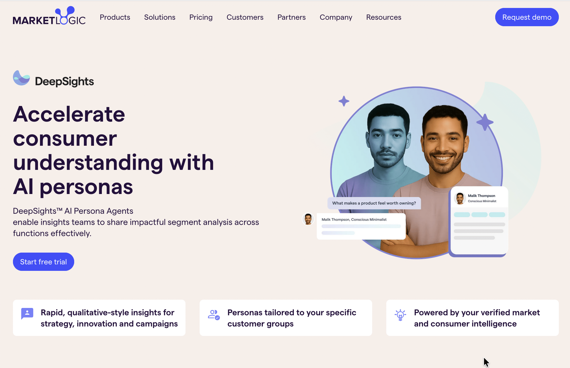 AI Persona Agents for Insights Teams | DeepSights | Market Logic